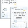 Carte rentrée scolaire à remplir, fichier à imprimer de chez vous